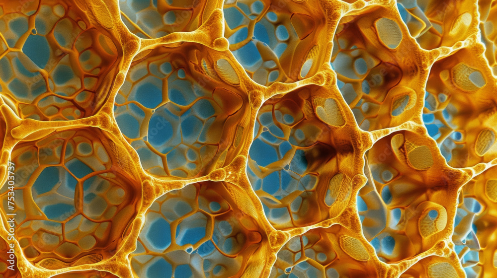 In a magnified view the surface of a biomimetic selfhealing material ...
