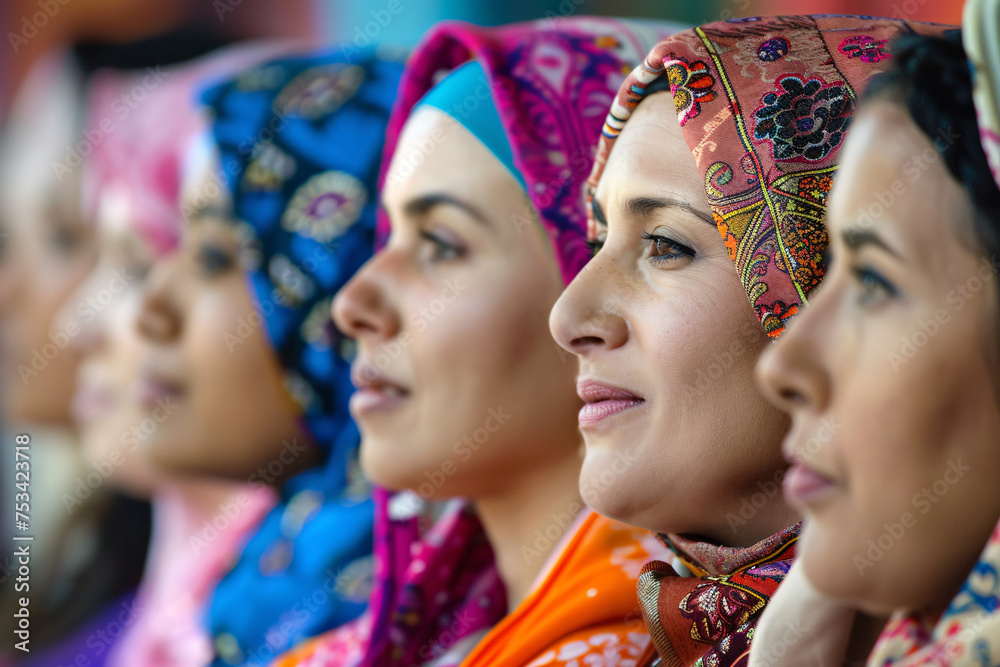 Global event gathering of women from different cultural backgrounds ...