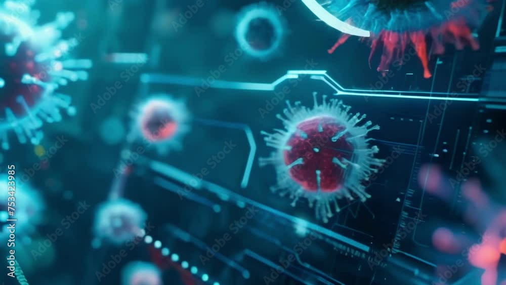 Holographic representations of different types of cyber threats ...