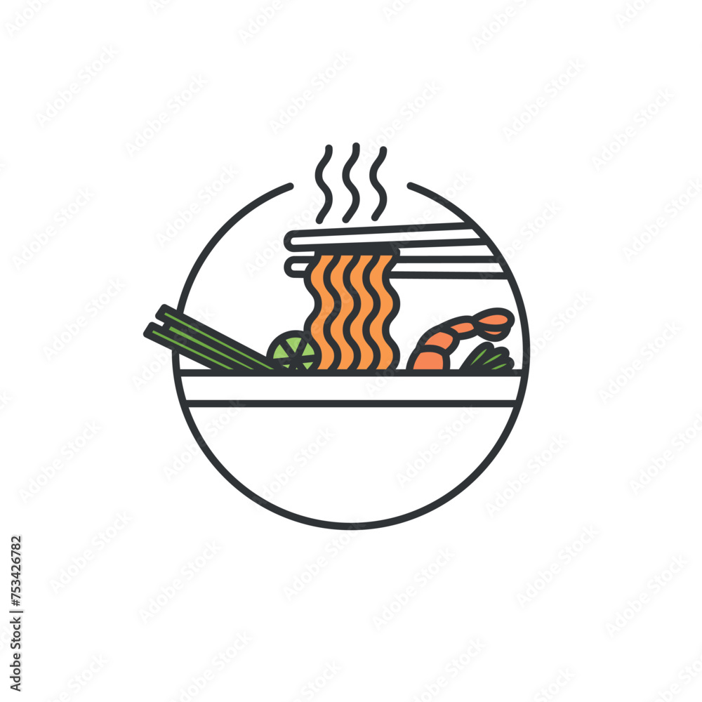 Pad Thai, Phat Thai (Stir-fried rice noodle from Thailand), Pho ...