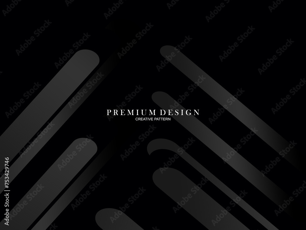 Abstract futuristic dark black background with modern design. Realistic ...