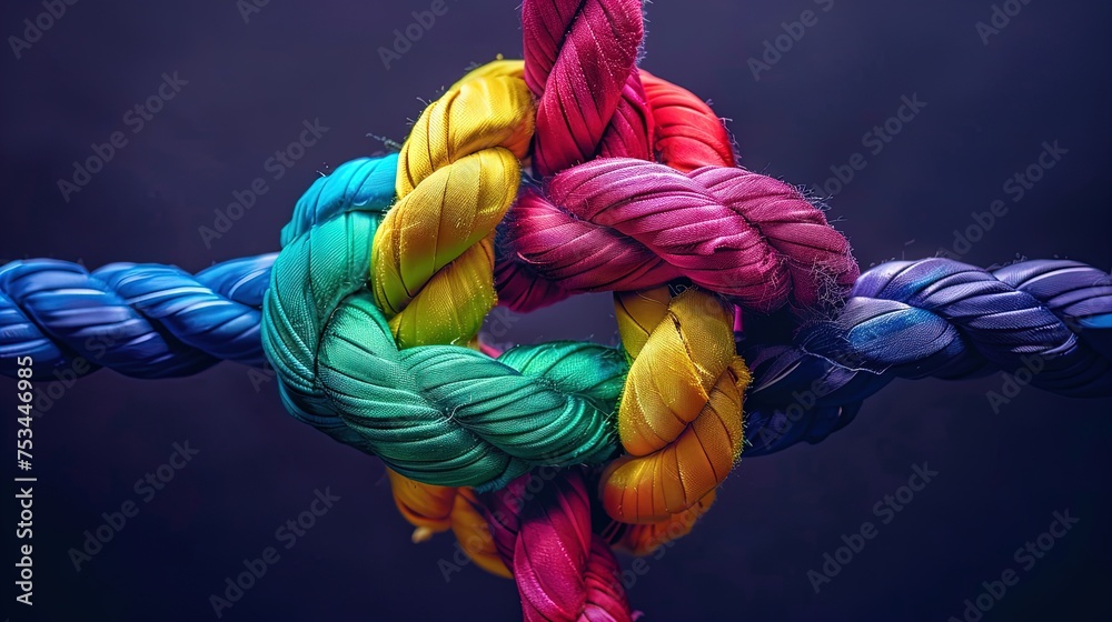 Strength in Unity: Diverse hands intertwine, forming an unbreakable ...