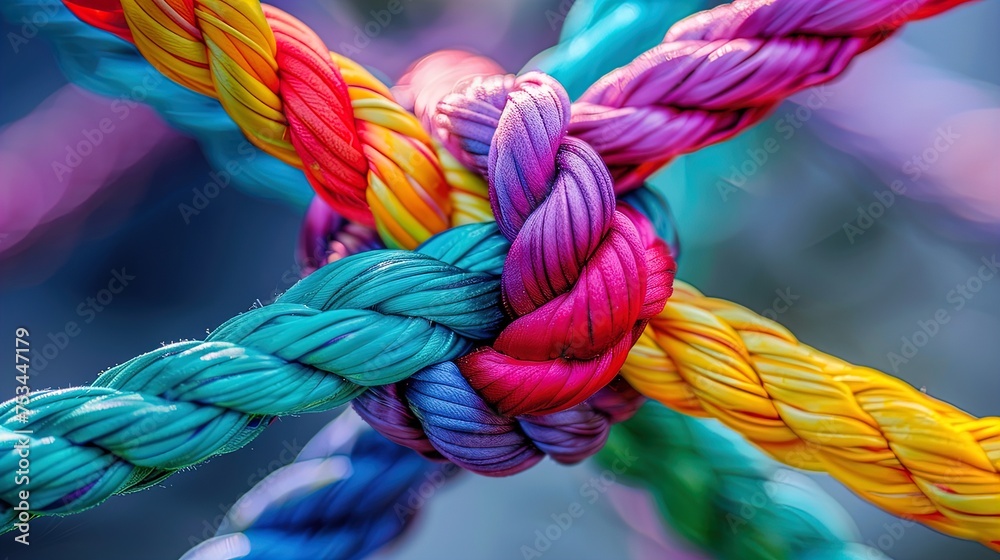 Strength in Unity: Diverse hands intertwine, forming an unbreakable ...