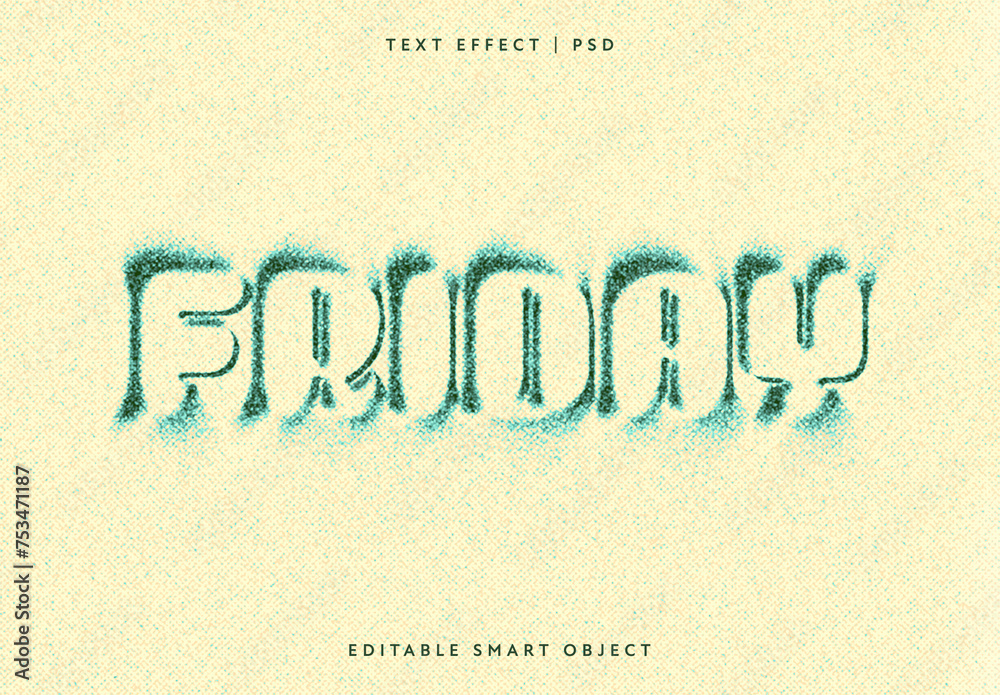 Fading Outline Text Effect Stock Template | Adobe Stock
