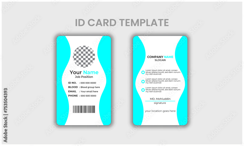 Creative Professional ID Card Design. Corporate Id card design ...