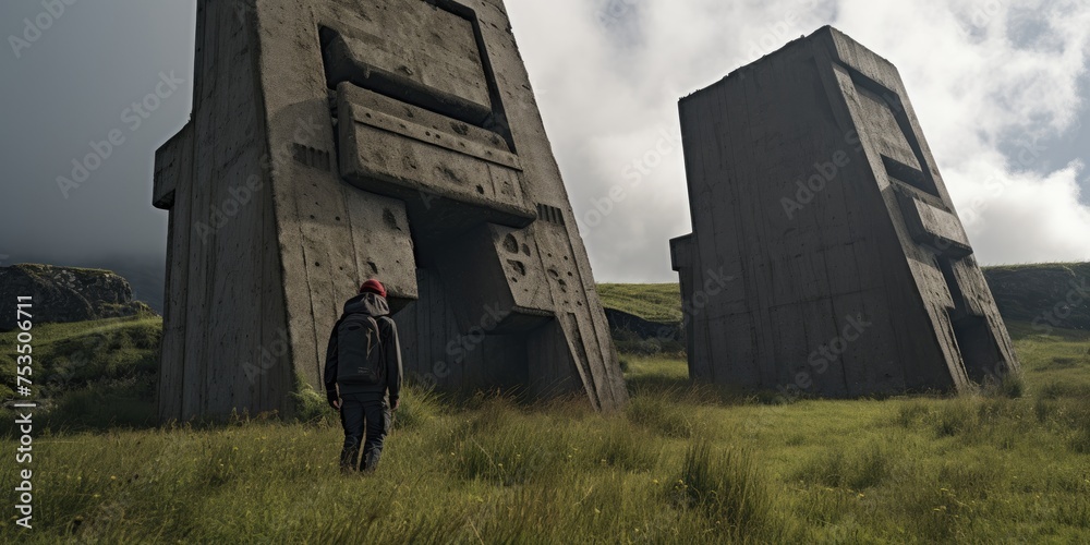 Amidst the wilderness, the stone remnants whisper stories of ancient ...