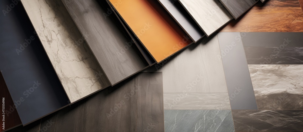 Luxury vinyl floor tiles catalog with designer palette and textures for ...