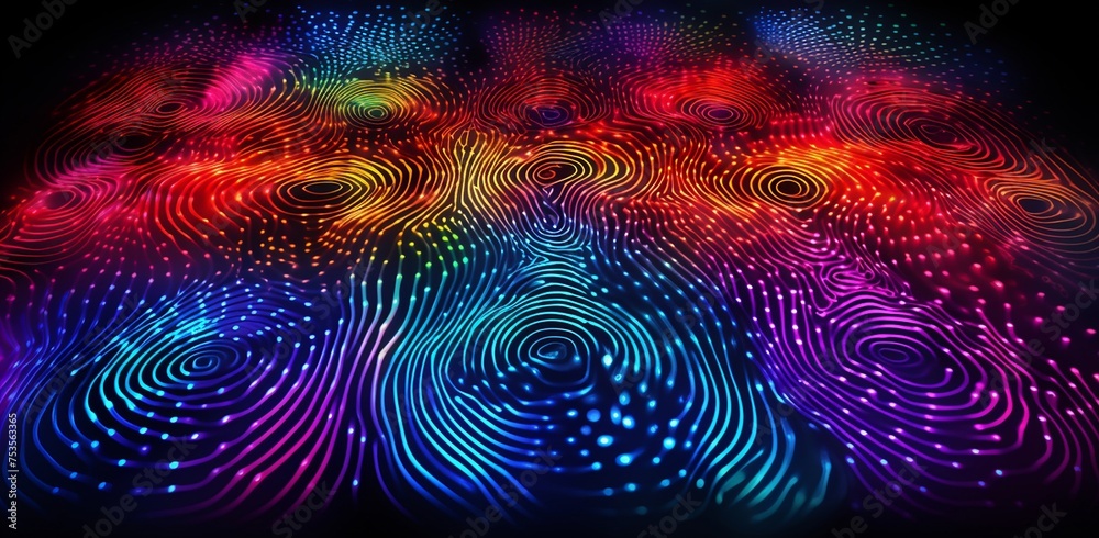 Fingerprints Cyber Security Concept Digital Security Authentication