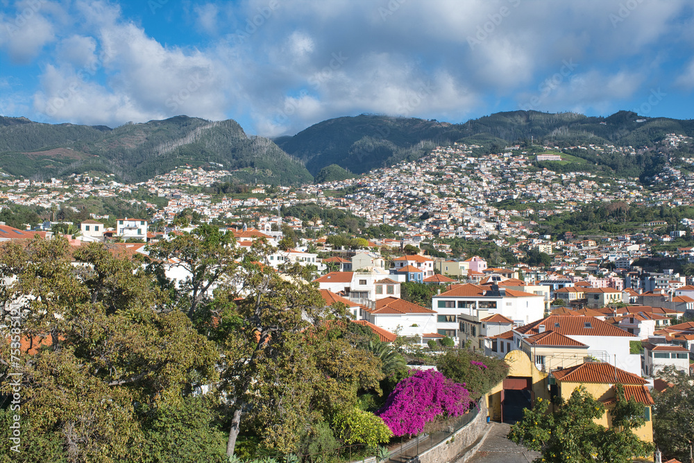 Funchal, Madeira, Portugal – January 19 2024: A view of the ...