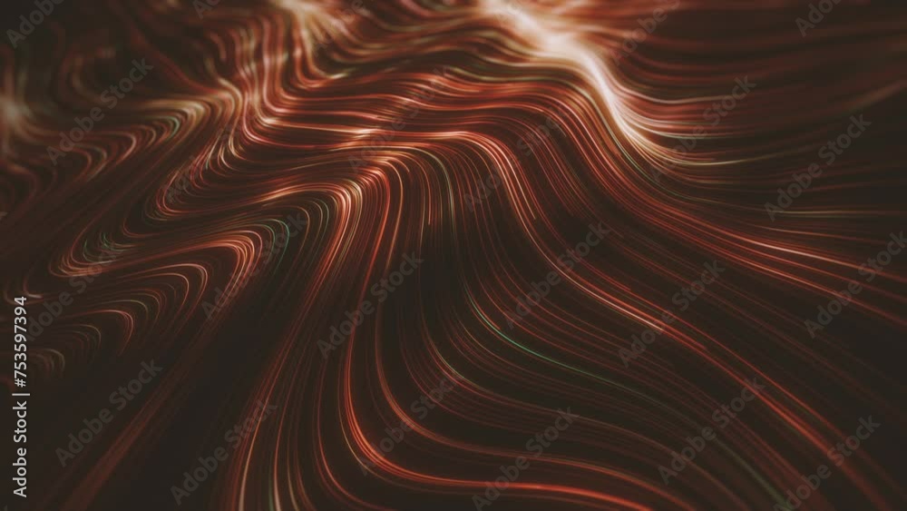 Abstract Streaming Lines Background/ Animation of an abstract ...