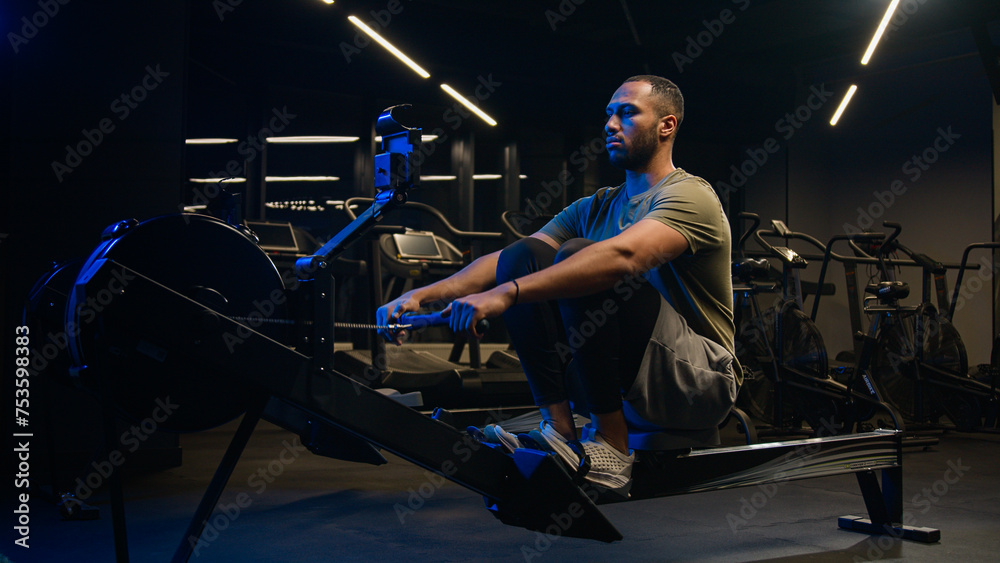 Sport hard weight exercise sporting bodybuilding workout gym pulling ...