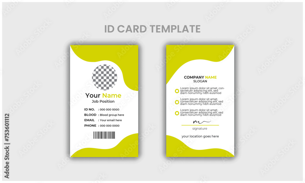 Creative Professional ID Card Design. Corporate Id card design ...