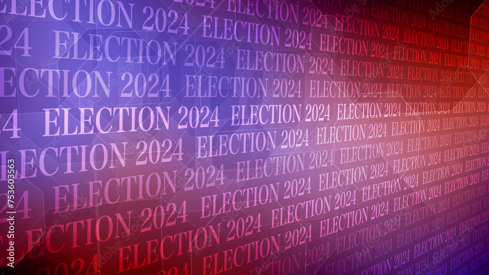 Election 2024 text abstract background presidential election inspired ...