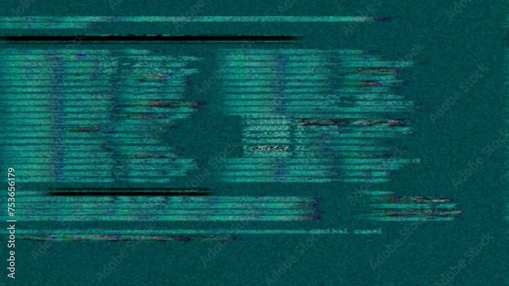 Vidéo Stock Computer error recording. TV network error. Technology ...