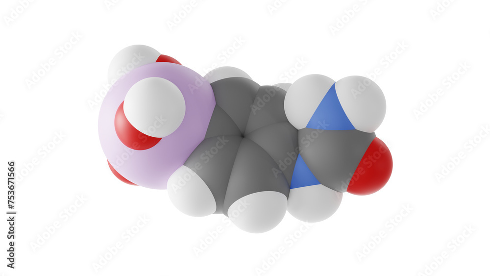 carbarsone molecule, antiprotozoal drug, molecular structure, isolated ...