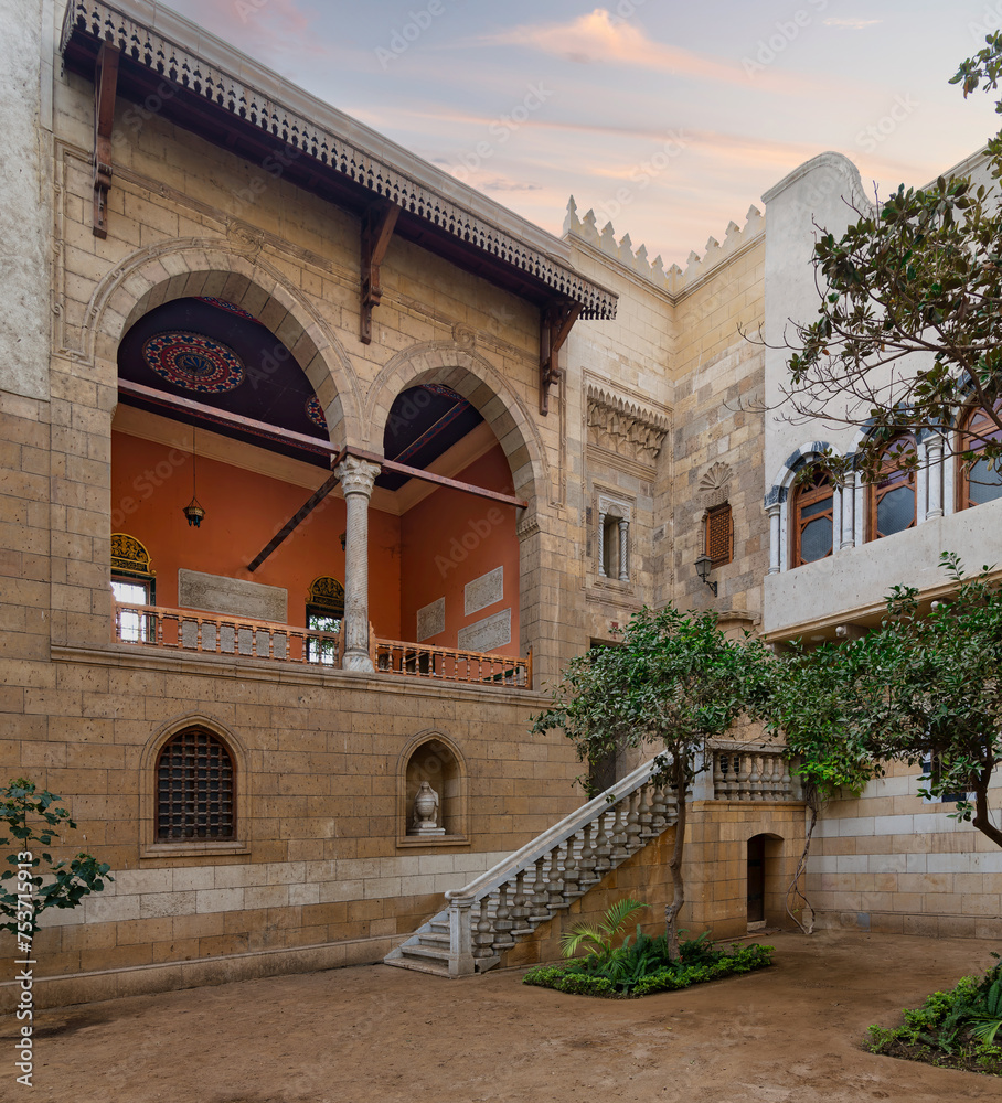 Serene courtyard showcases the timeless beauty of Mamluk architecture ...