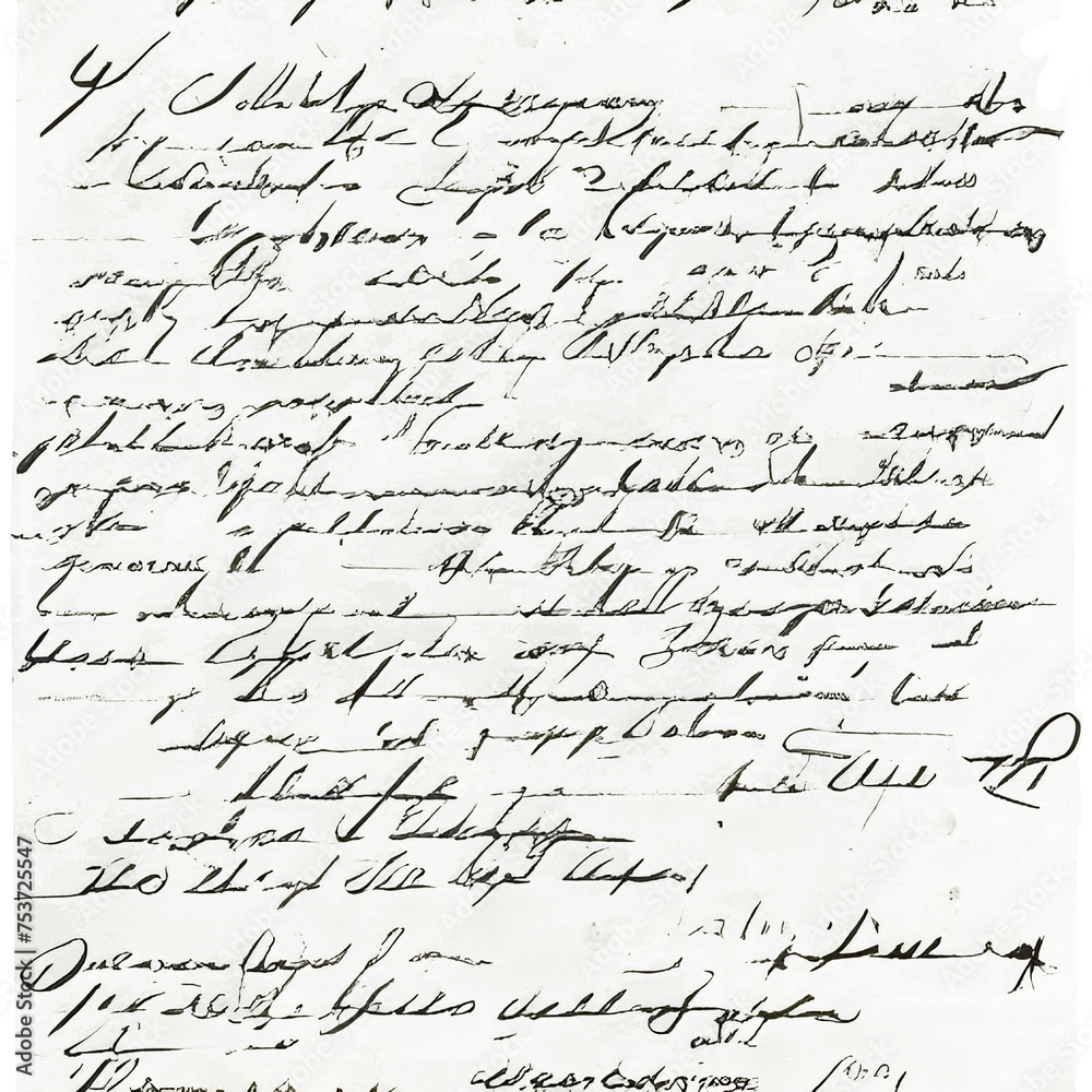 Manoscritto calligrafico antico su sfondo trasparente pergamena libro ...