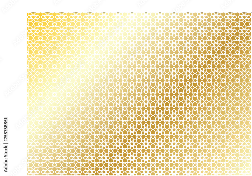 Gold Islamic pattern. gold arabesque background. Repeated morocco ...
