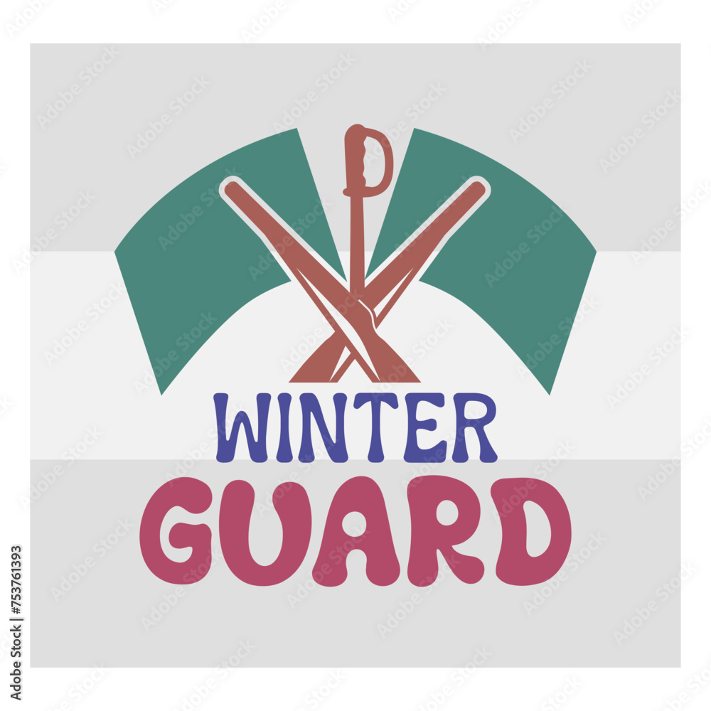 Color Guard Svg Cut Files | Winter Guard Svg | Marching Band Svg ...