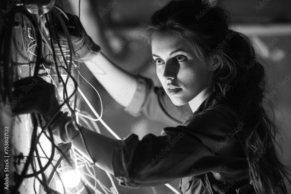 Celebrating labor day: powerful black and white image capturing the ...