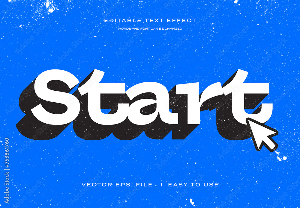 Shaded Text Effect Stock Template | Adobe Stock