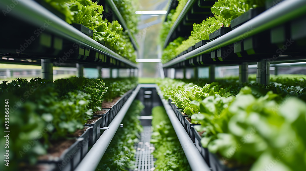 Innovative LED vertical indoor vertical farming setup with a rich ...