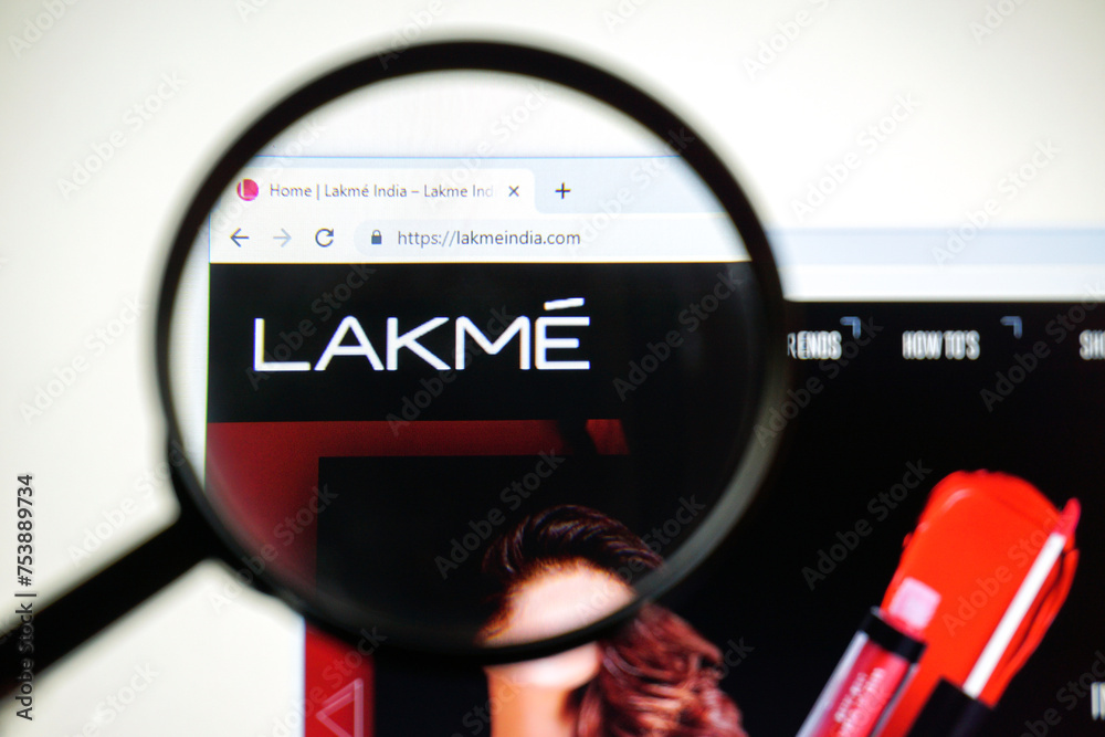 Los Angeles, California, USA - July 29 2019 : Homepage of Lakme ...