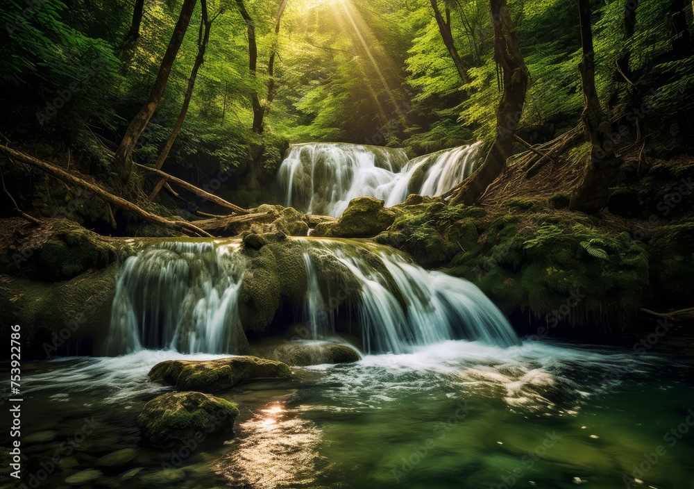 Pristine Cascades: Discover the purity of crystal-clear waterfalls ...