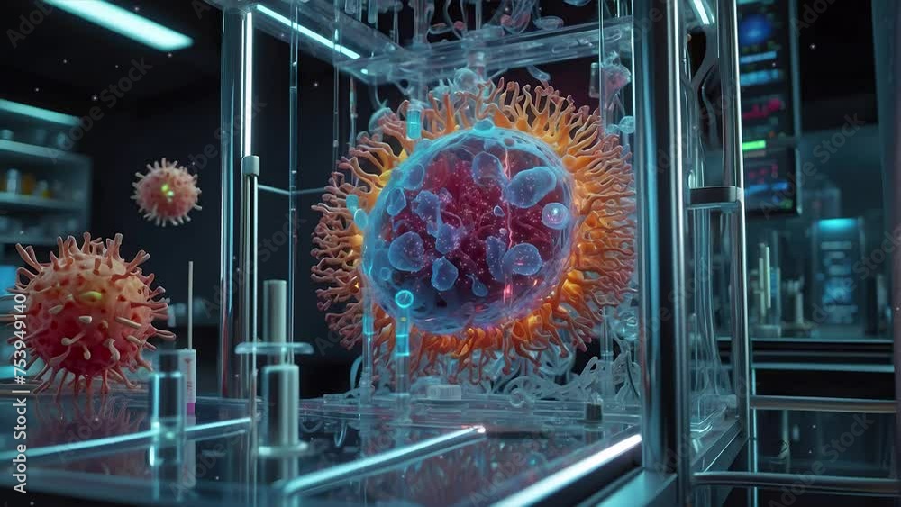 x ray image of human cell bacteria Stock Video | Adobe Stock