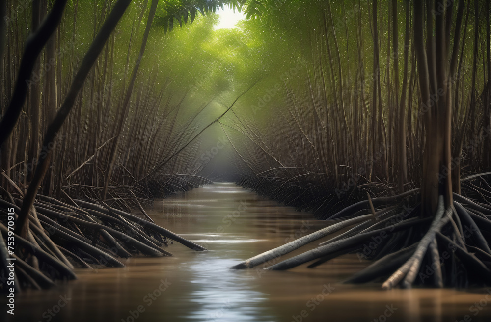 A powerful visual representation of the threat to mangrove forests ...