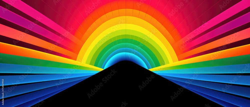 vintage retro core gradient linear rainbow vector design on 1980s style ...