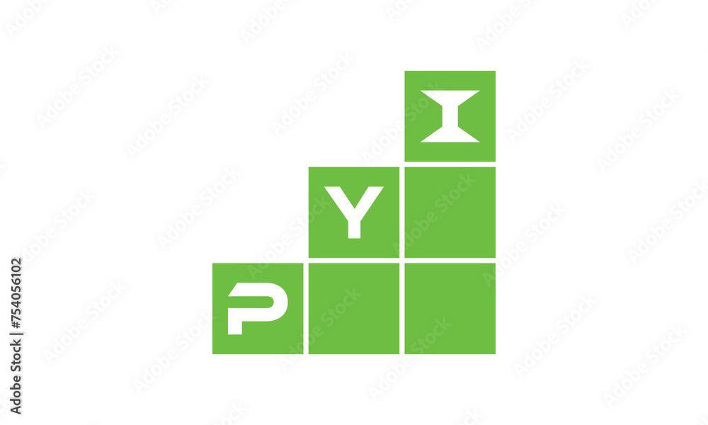 PYI initial letter financial logo design vector template. economics ...