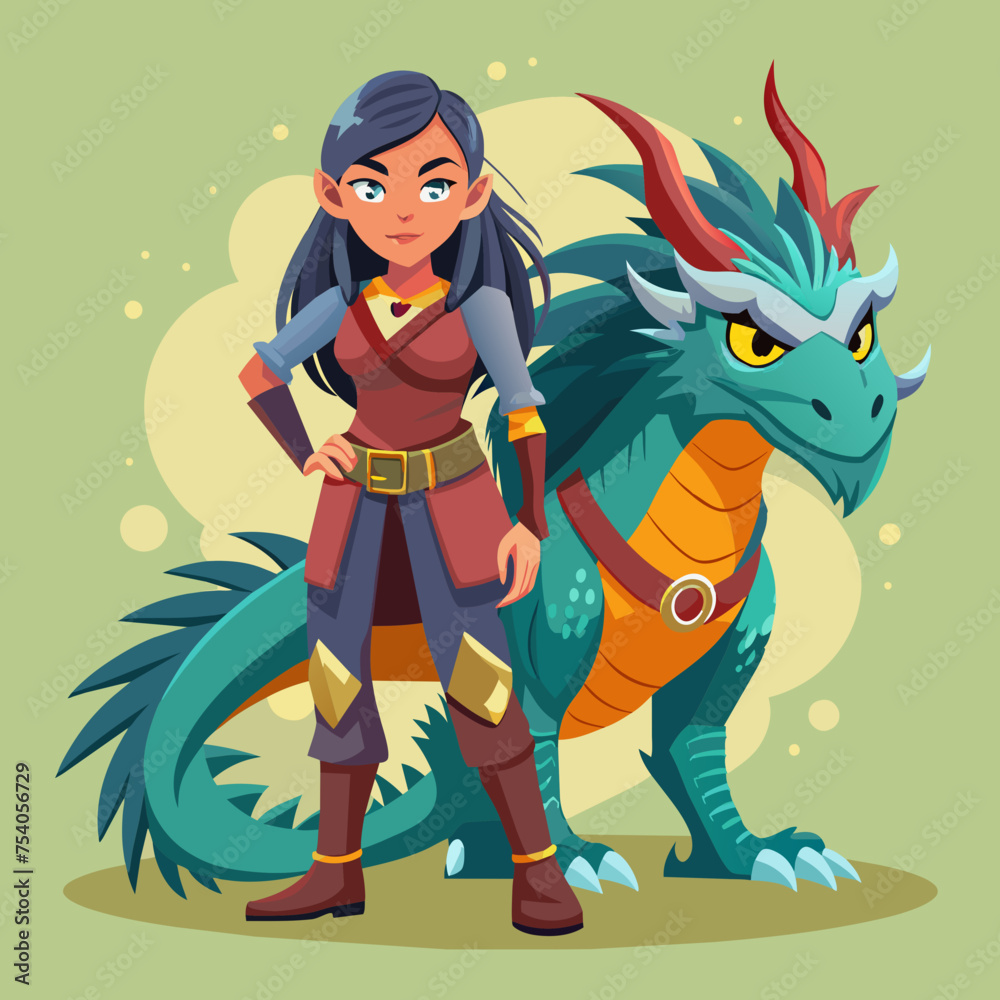 Born to Roar Girls with Grit and Dragons by Their Side - Illustrate a ...