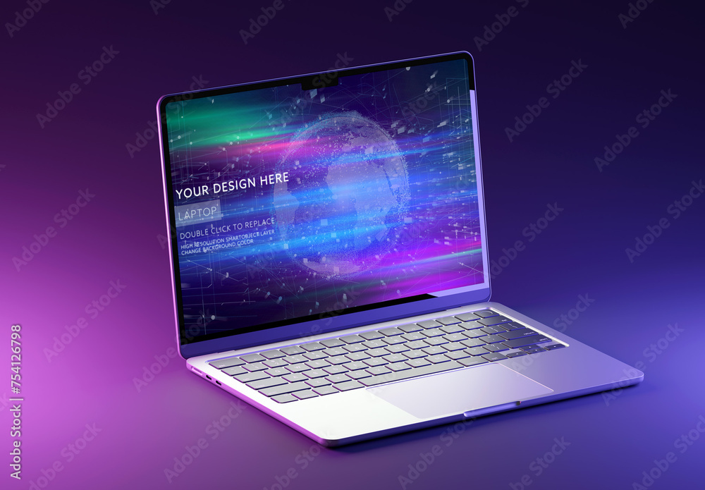 Customisable mock up of modern devices with Generative AI Stock ...