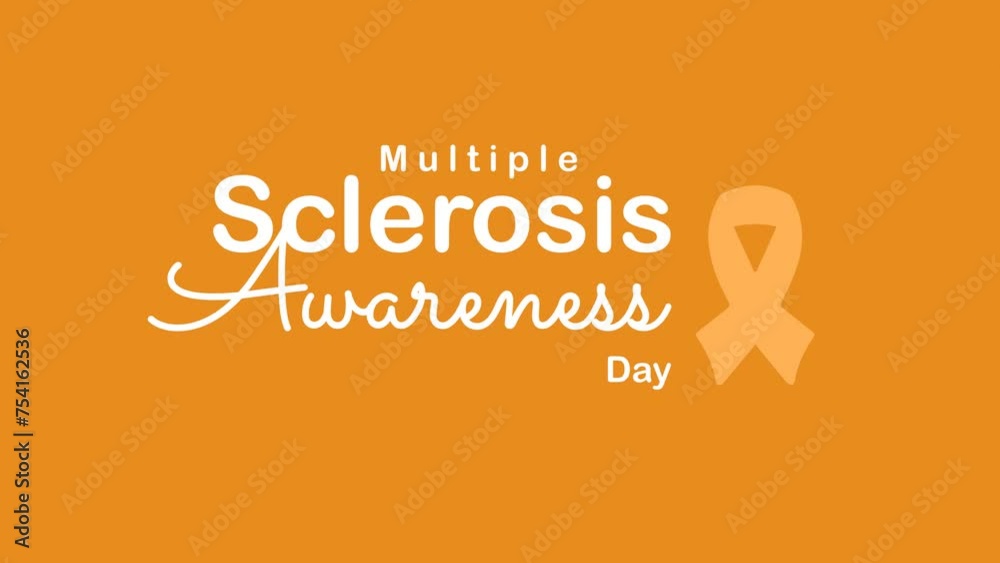 Multiple Sclerosis Awareness Week Text Animation. Great for Multiple ...