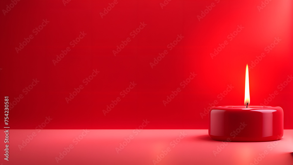 Calming 3D Candle with Fire Template for Calming Meditation Spaces and ...