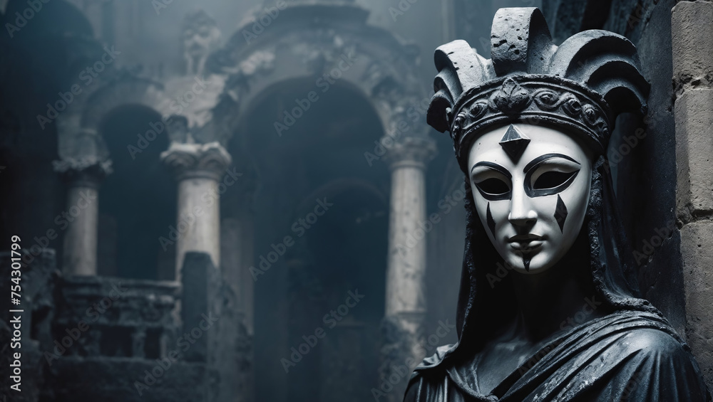 Underground In an abandoned temple catacomb halls is a shadowy secret ...