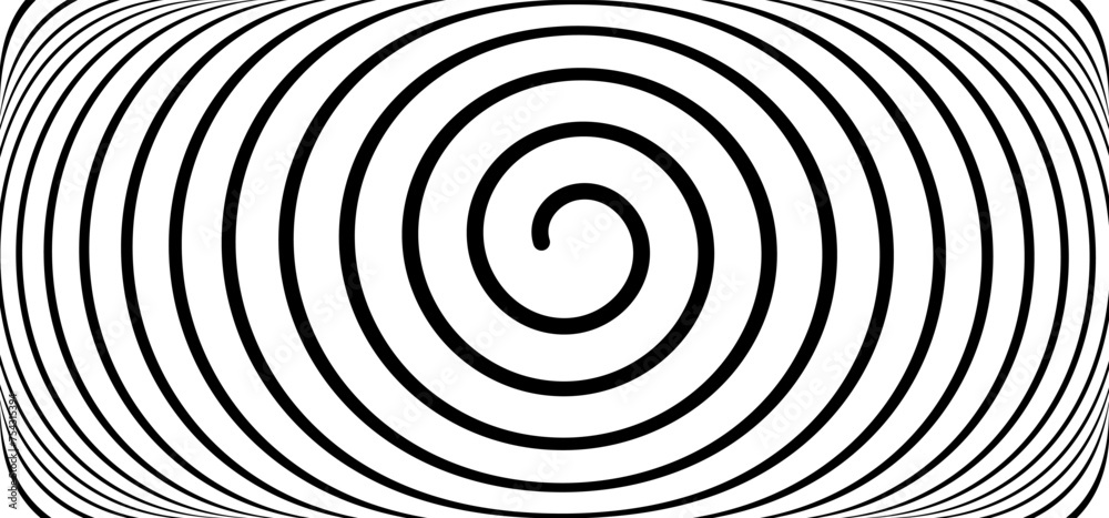 Hypnosis, hypnotic spiral line pattern. Circles patroon. Volute, spiral ...