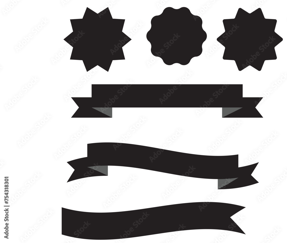 Free Ribon clipart Vector Bundle Set, Free Ribon Vector For T-shirt ...