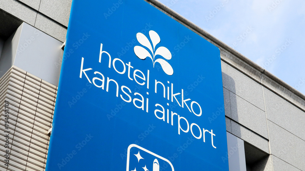 Information board of hotel nikko Kansai airport and FIRST CABIN Kansai ...