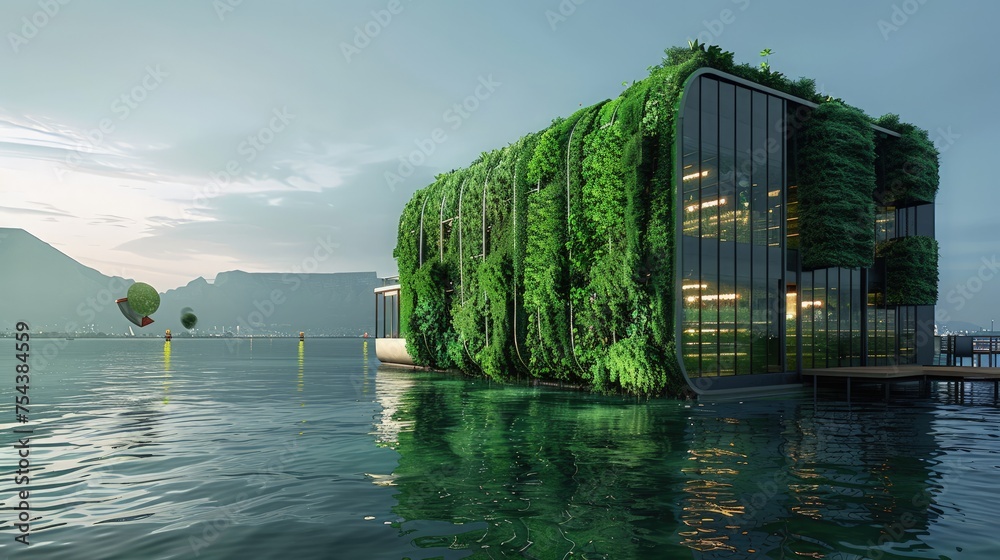 A vertical algae farm producing biofuel as a sustainable energy source ...