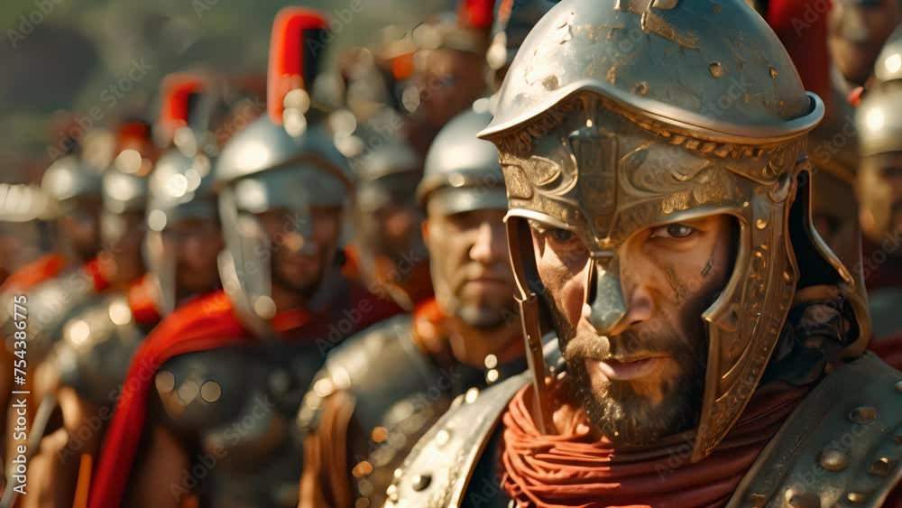 4K HD video clips King Leodinus led 300 Sparta warriors to resist ...