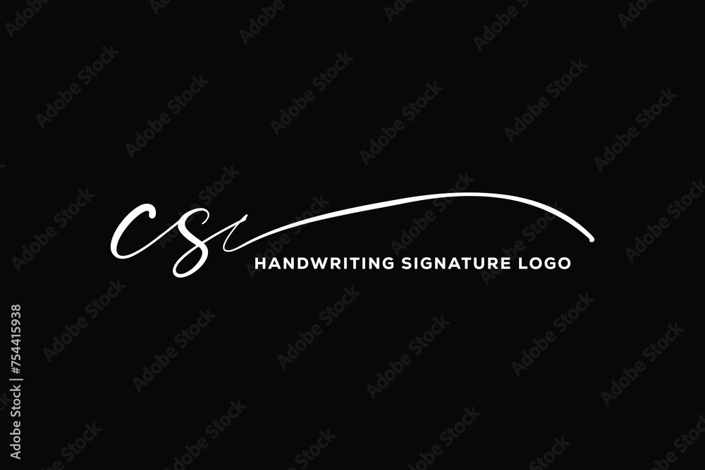 CS initials Handwriting signature logo. CS Hand drawn Calligraphy ...