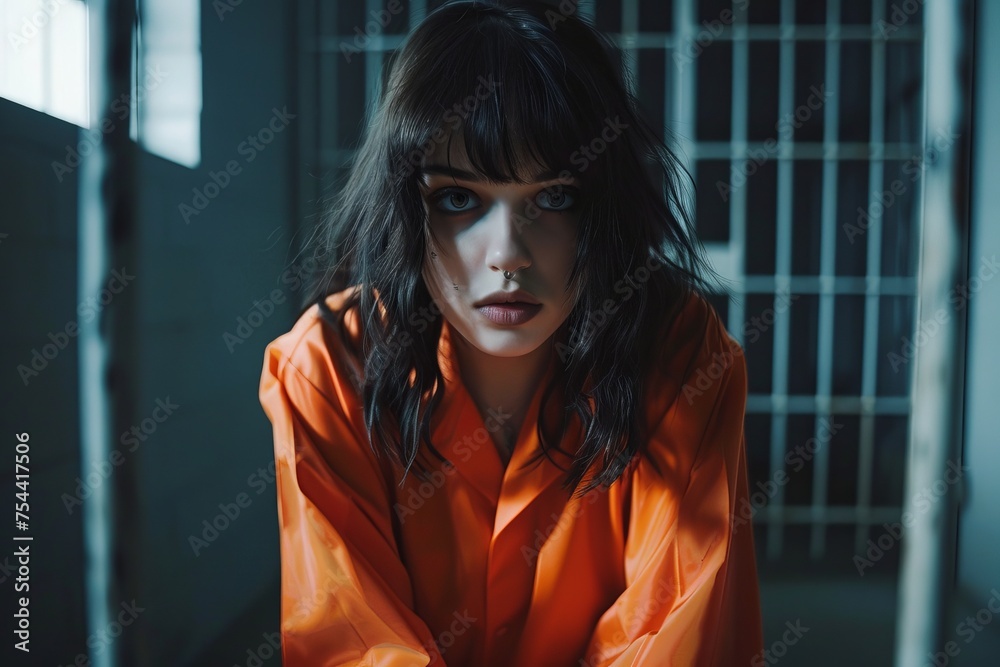 A picture of a female dangerous serial killer, a criminal woman ...