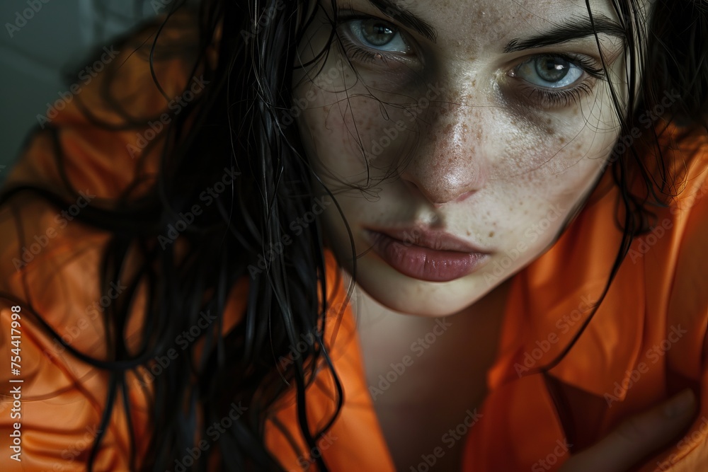 A picture of a female dangerous serial killer, a criminal woman ...