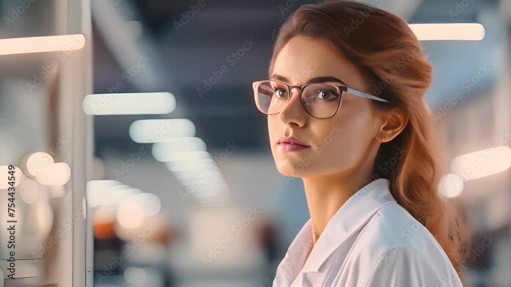 factory inspector wearing polymer plastic manufacturing, using tablet ...