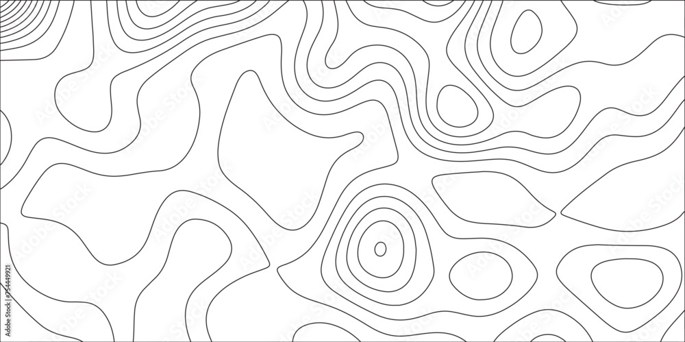 Abstract lines background. Contour maps. Vector illustration. The ...