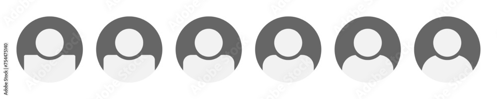 Vetor de Gender neutral person avatar placeholder. Unrecognizable user ...