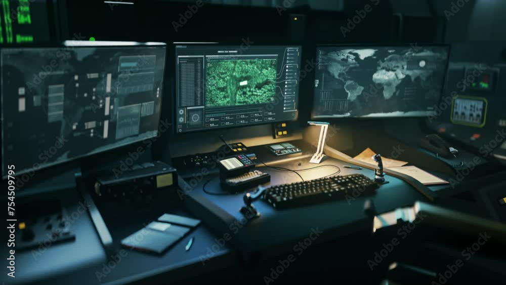 Aiming Army Drone Missile At Truck In Warzone For Terrorism Prevention ...