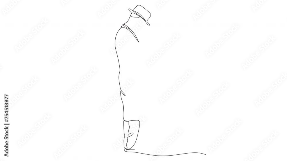 Rabbi icon in trendy design style. Icon of a Jew with a beard, and a ...